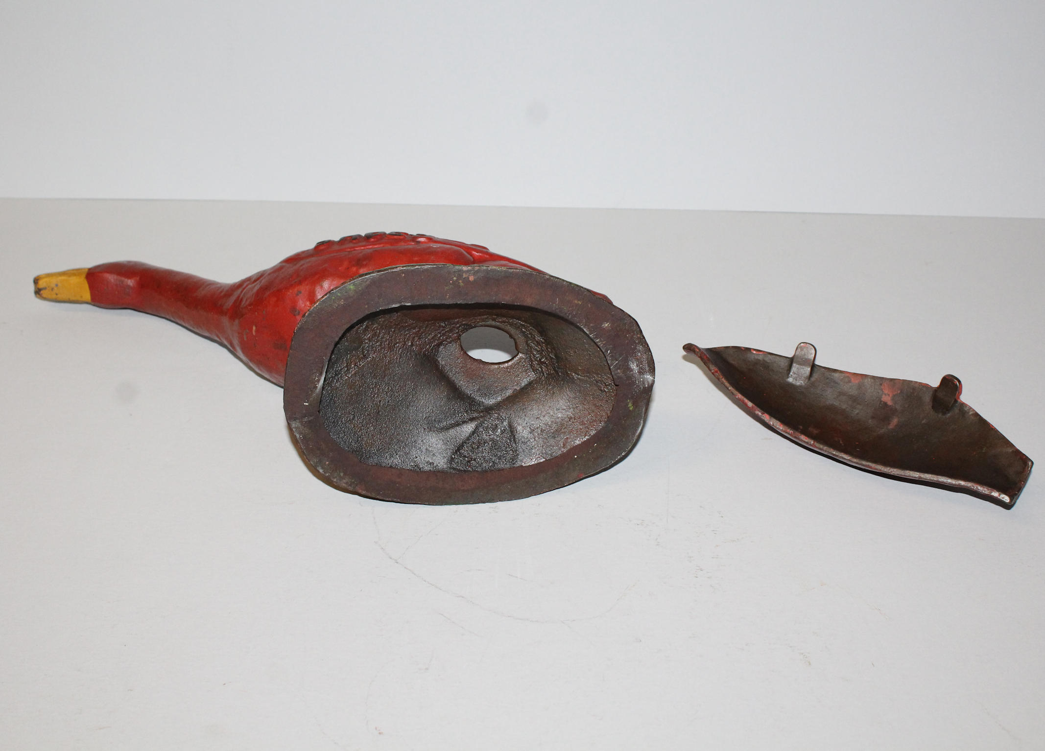 Bargain John's Antiques | Antique Cast Iron Red Goose Shoe Advertising ...