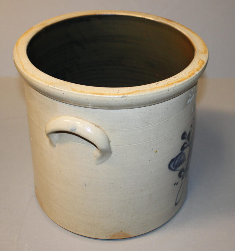 Bargain John's Antiques | Antique 4 Gallon Salt Glaze Stoneware Crock ...
