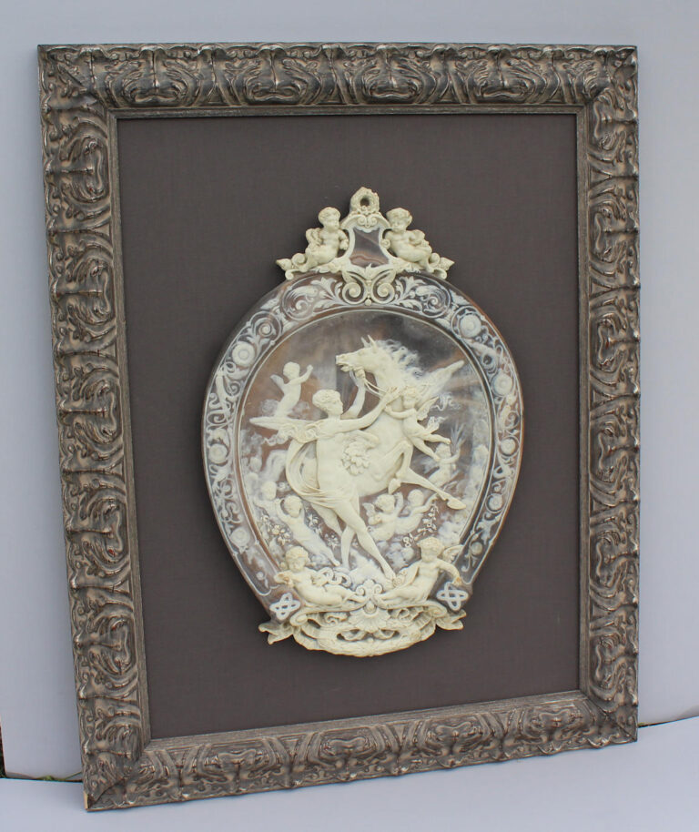 Bargain John's Antiques | Coralay Classics Incolay Pegasus Cameo ...