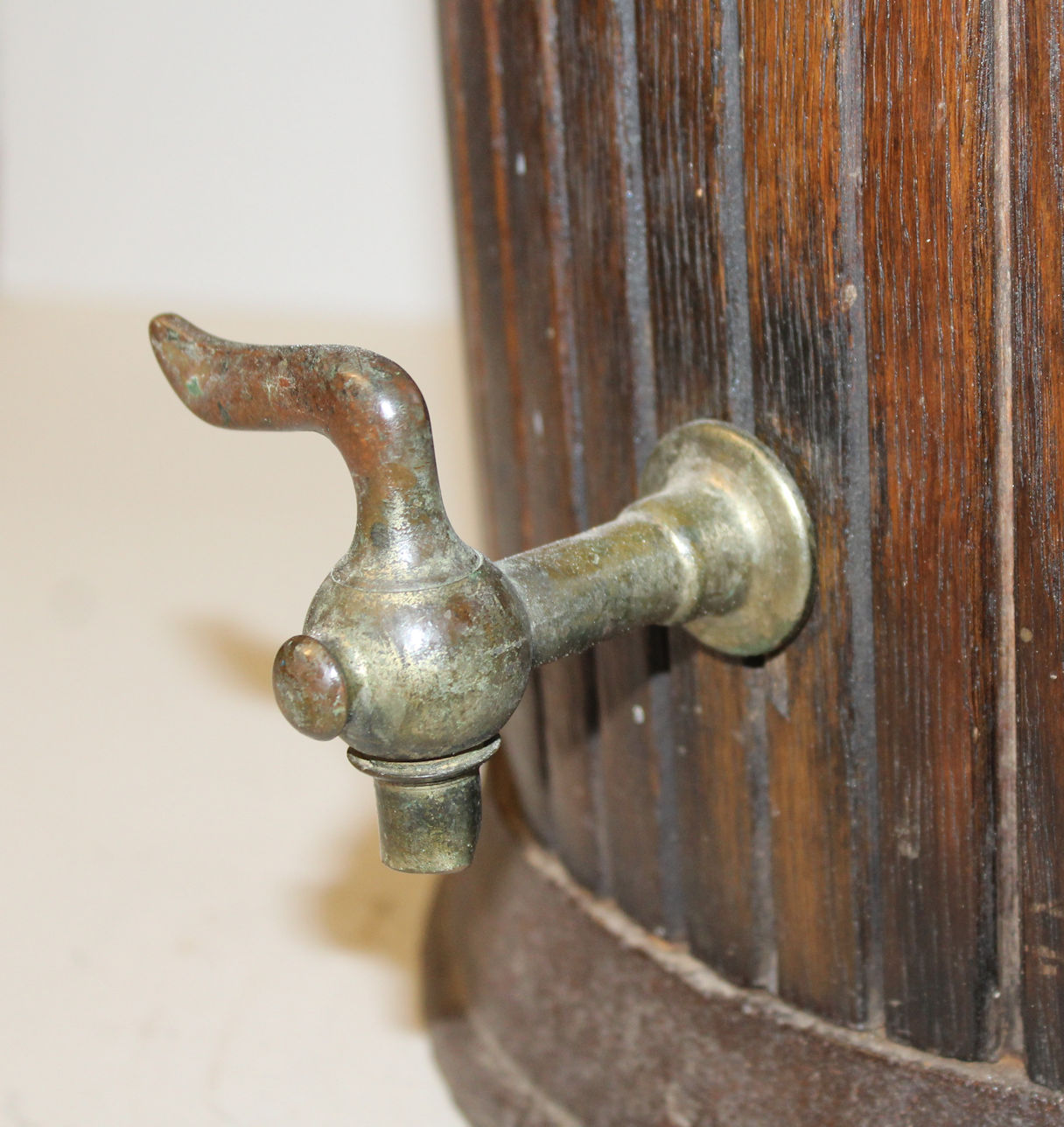 Bargain John's Antiques | Antique Oak Water Cooler with Ceramic Liner ...