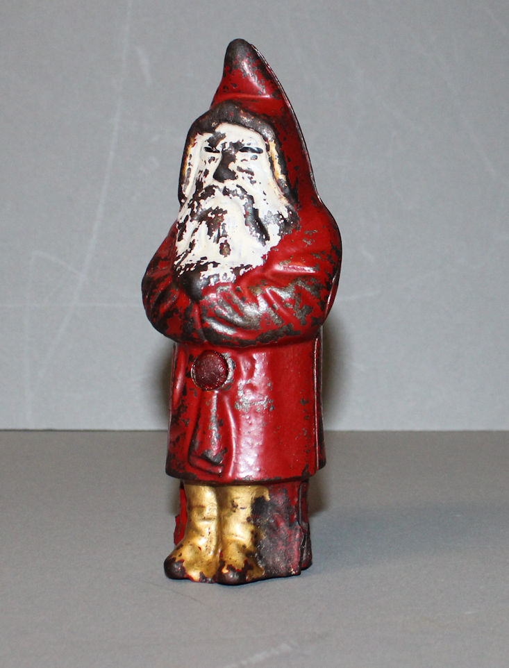 Bargain John's Antiques | Antique Cast Iron Hubley Santa Claus Still ...