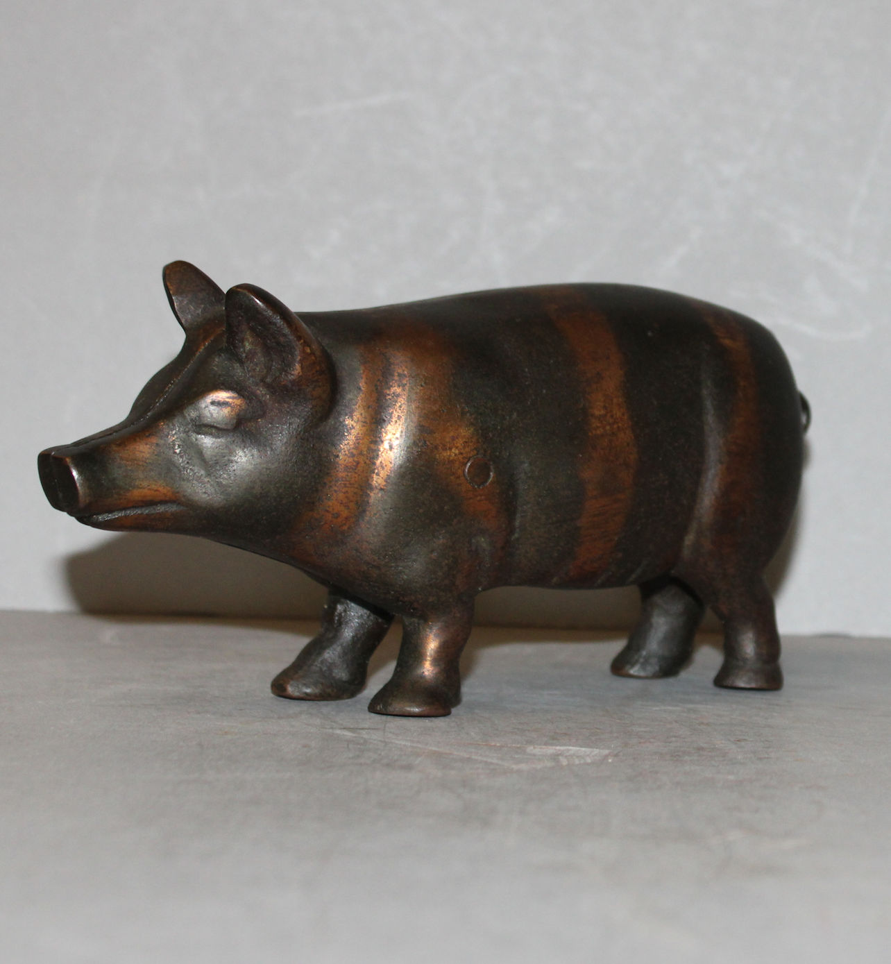 Bargain John's Antiques | Antique Large Standing Pig Still Bank ...