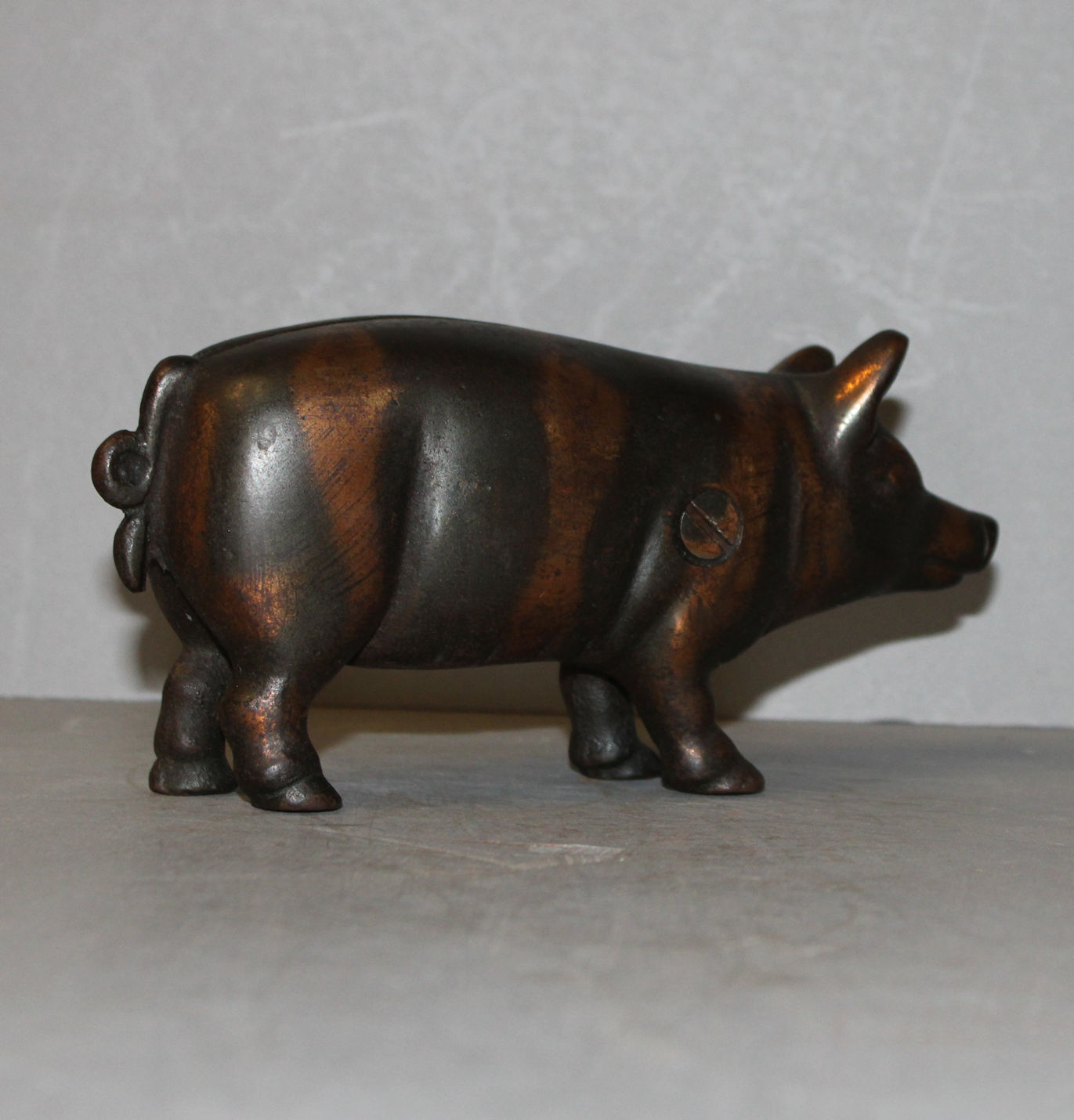 Bargain John's Antiques | Antique Large Standing Pig Still Bank ...