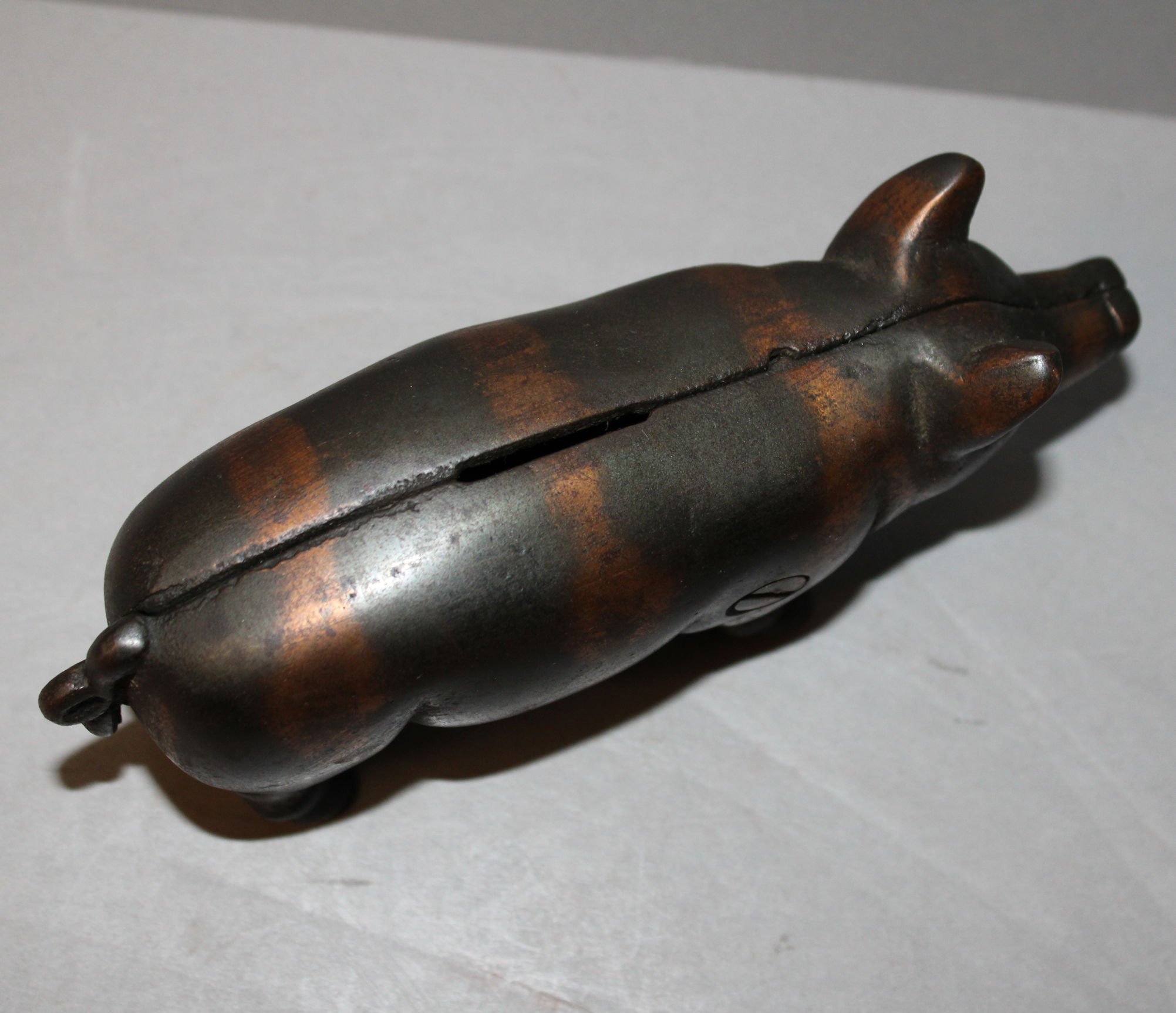 Bargain John's Antiques | Antique Large Standing Pig Still Bank ...