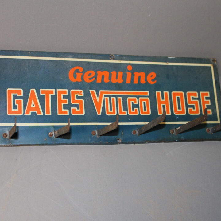 Bargain John's Antiques | Tin Advertising Sign - Genuine Gates Vulco ...