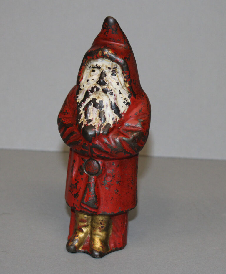 Bargain John's Antiques | Antique Cast Iron Hubley Santa Claus Still ...